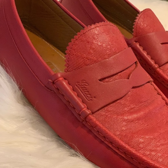 Gucci | Shoes | Authentic Red Gucci Loafers | Poshmark